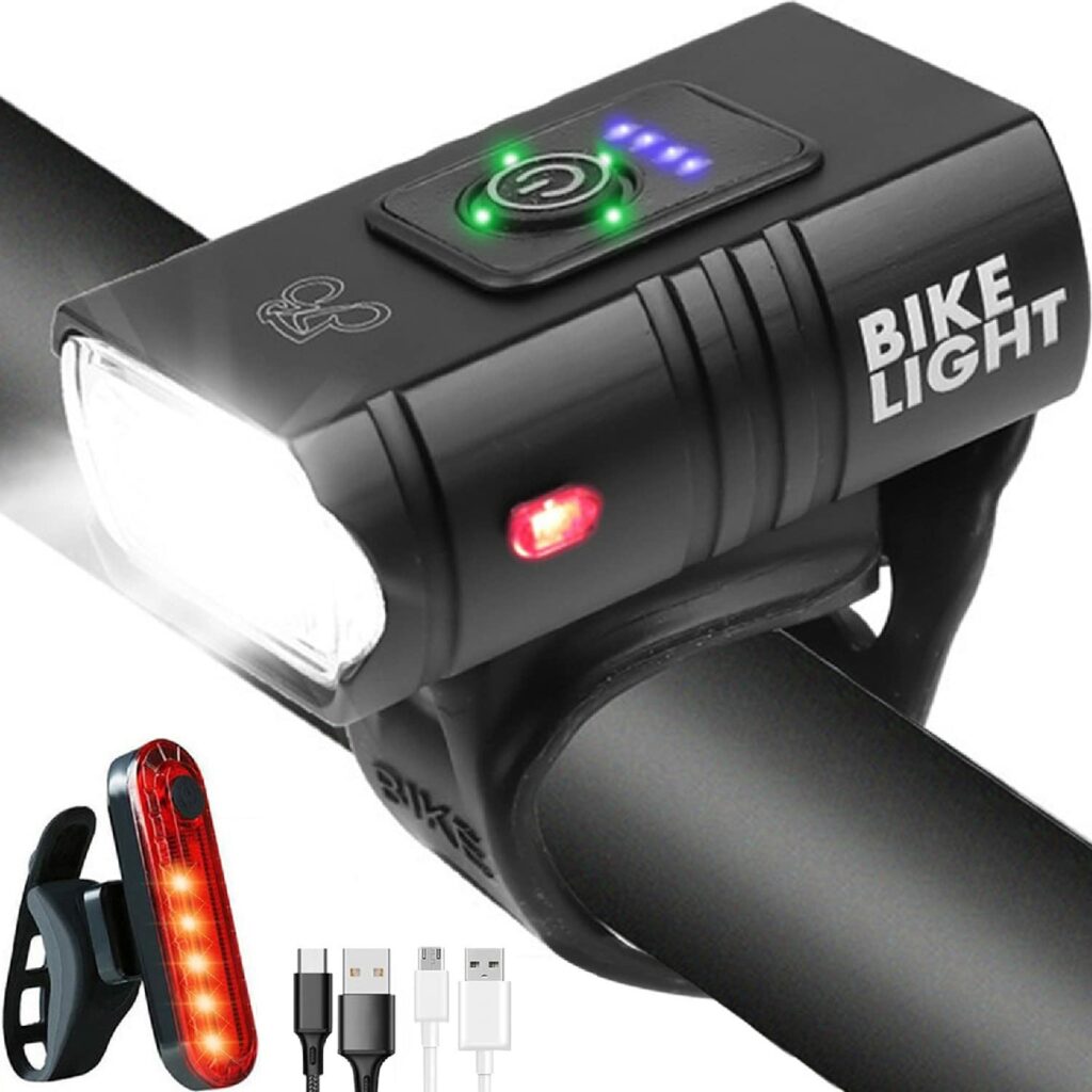 Ascher USB Rechargeable Bike Light Set Review - Flat Iron Bike